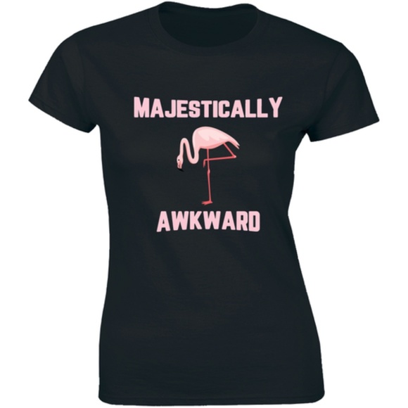 Half It | Tops | Majestically Awkward Flamingo Animal Bird Tshirt ...